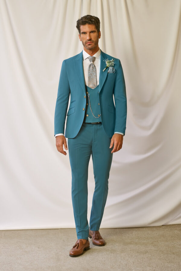 Fato de Noivo (Azul Turquesa) - Officina do Homem